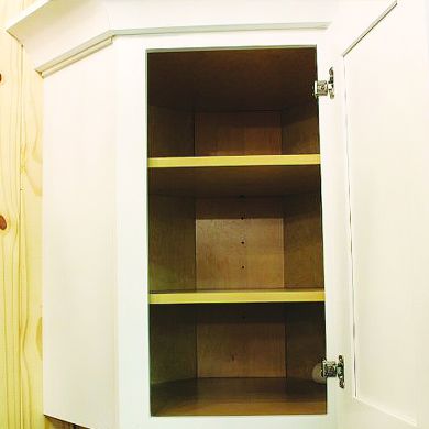 Update your kitchen with premium Revivial White Shaker diagonal corner ...